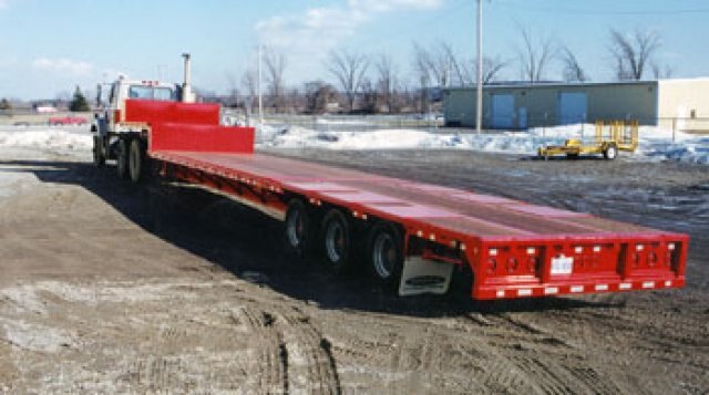 J.C. Single drop extendable trailer with low profile tires, deck height ...