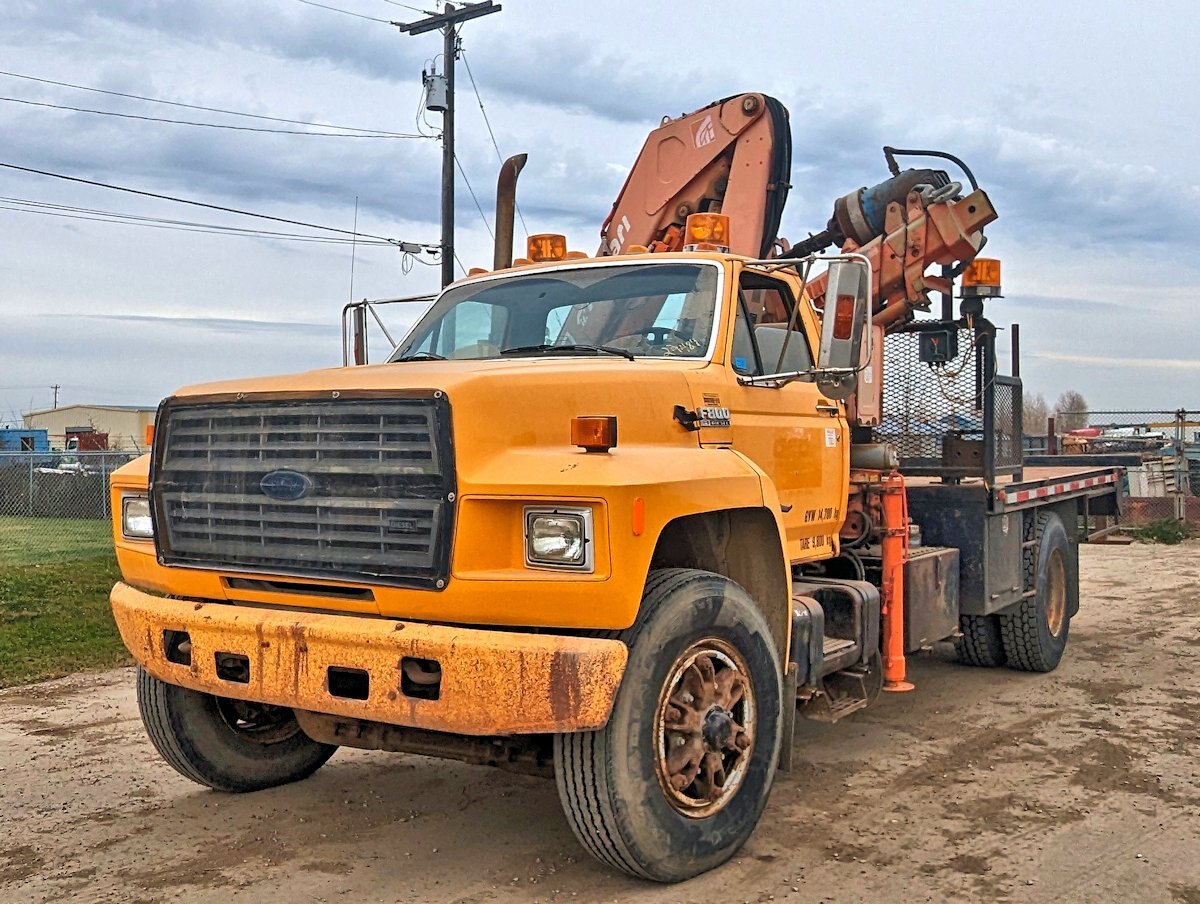 1993 Ford F800 S/A Ferrari 147 Picker Deck Truck | S3-6760 | Alaskan ...