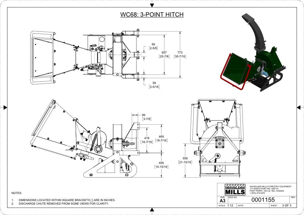 Woodland Mills WC68 6? PTO WOOD CHIPPER | Babin's Service Centre – Cape ...