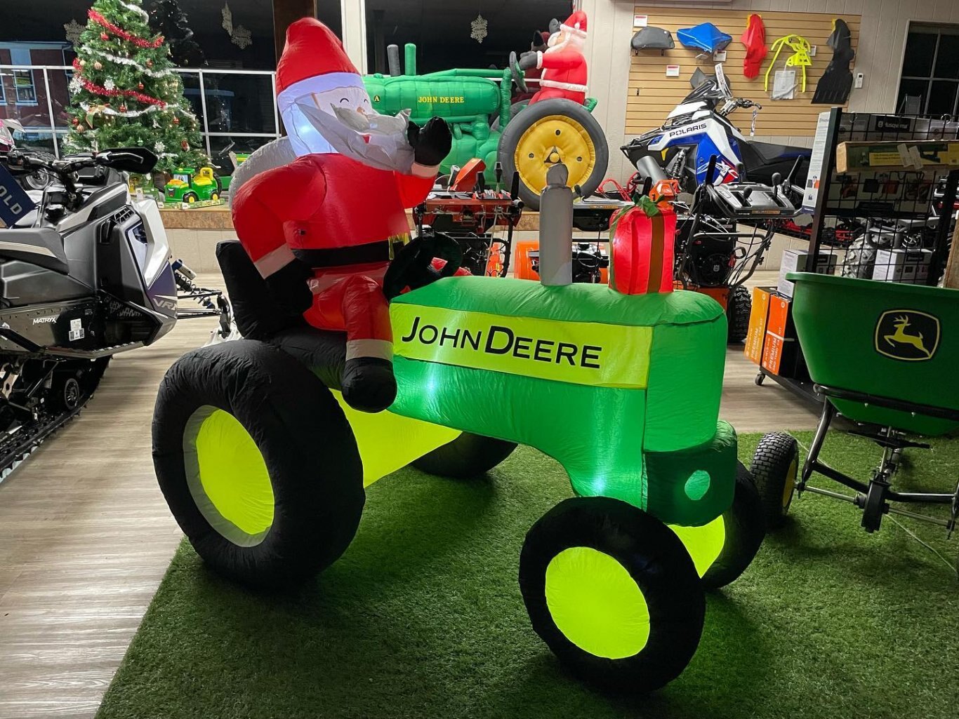 John Deere Inflatable Santa Tractor | LP83209 | BYERS EQUIPMENT ...