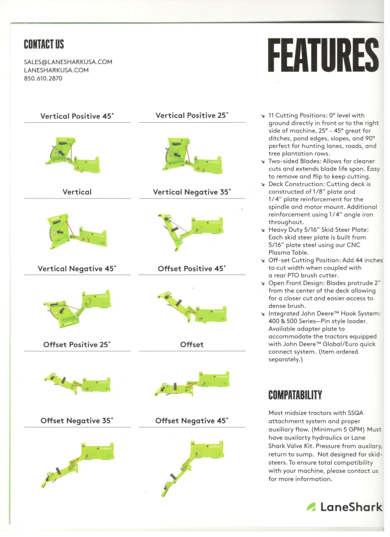 2024 LS3 & 4 LANE SHARK LOADER MTD. ROTARY CUTTERS | 25238,39,74,93,95 ...