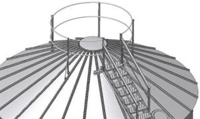Westeel Roof Stairs and Peak Platform | Embro Farm Systems - Embro ...