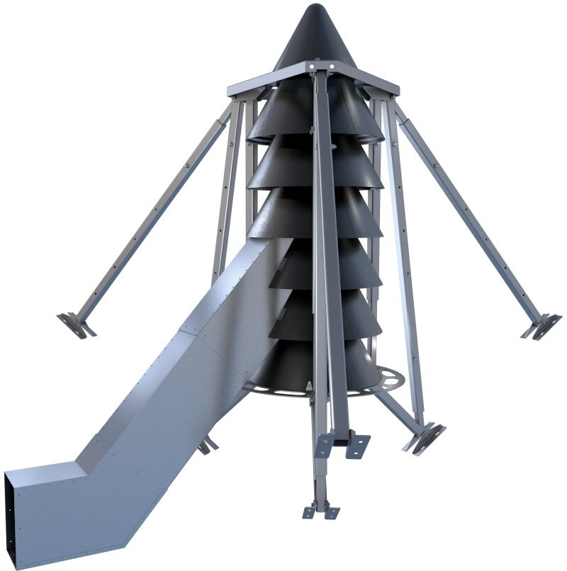 S3 UFO Hopper Bin Aeration 4 StageS3 UFO Hopper Bin Aeration 4 Stage ...
