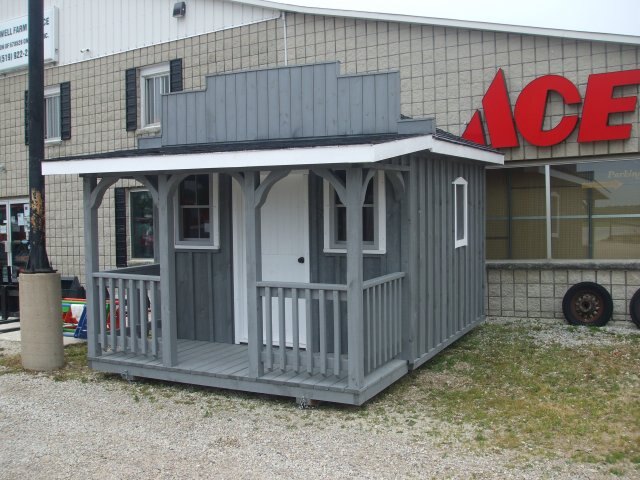 10x14 Shed with Porch & False Front | MS-10X14-SALOON | Home - Maxwell ...