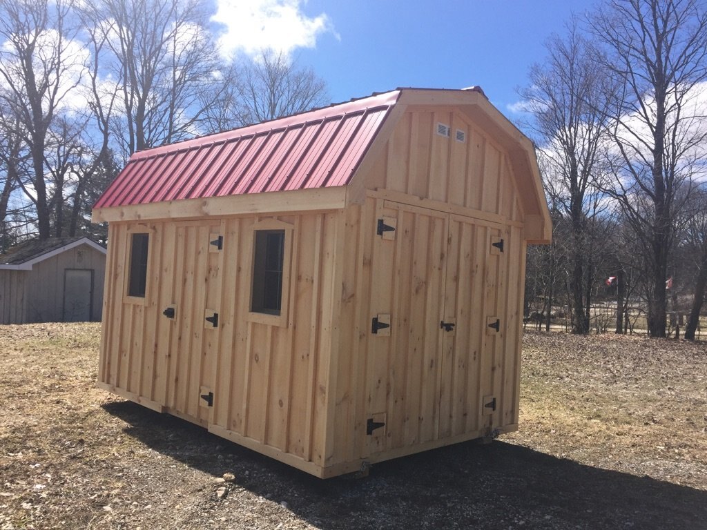 8x12 Hip Roof Shed | MS-8X12HIP-DR | Home - Maxwell Sheds - 408065 Grey ...