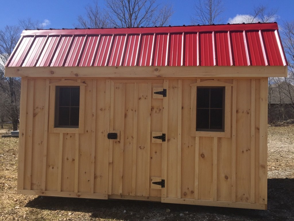 8x12 Hip Roof Shed | MS-8X12HIP-DR | Home - Maxwell Sheds - 408065 Grey ...