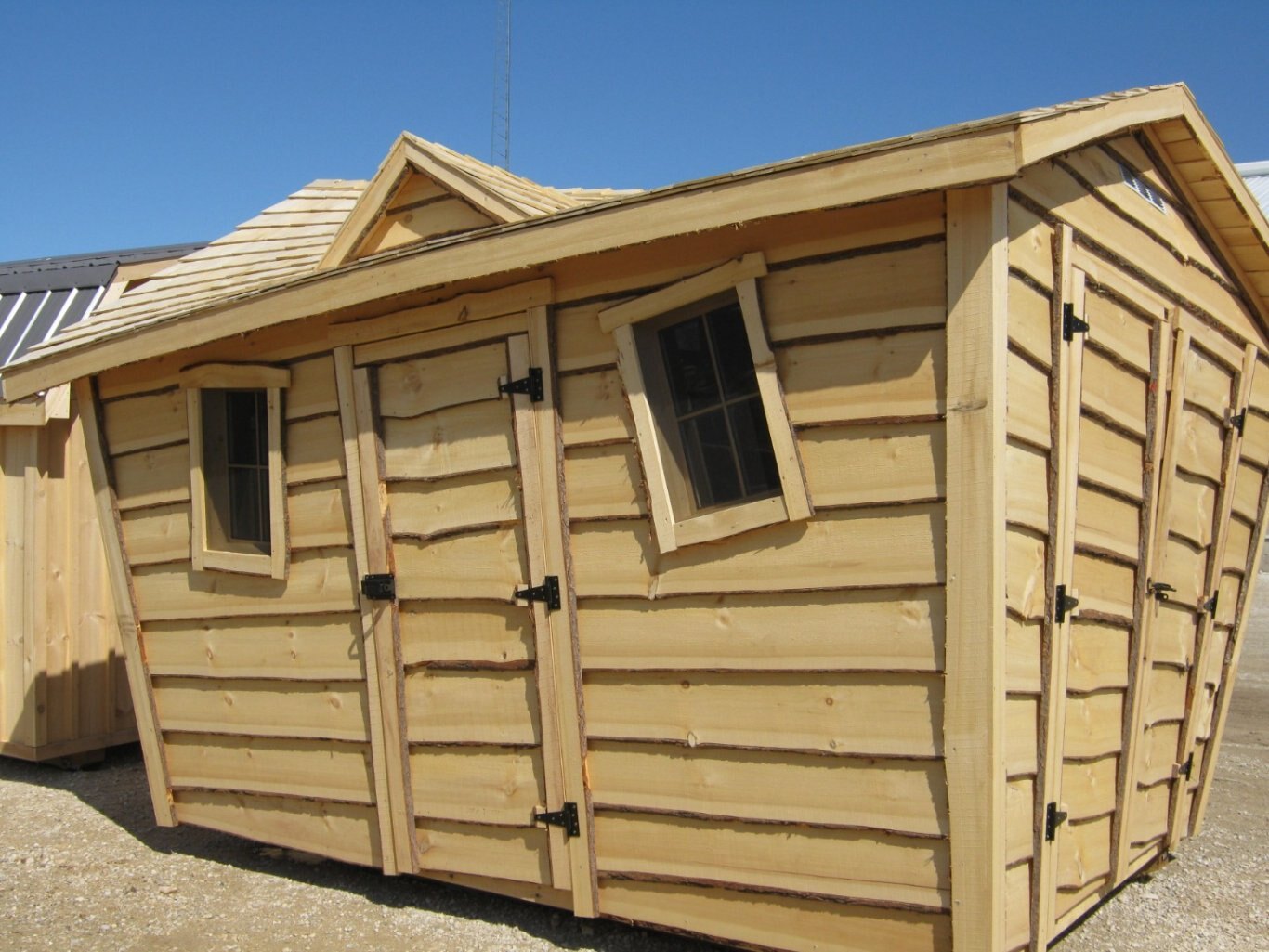 8x12 Crooked Shed | MS-8X12CROOKED | Home - Maxwell Sheds - 408065 Grey ...