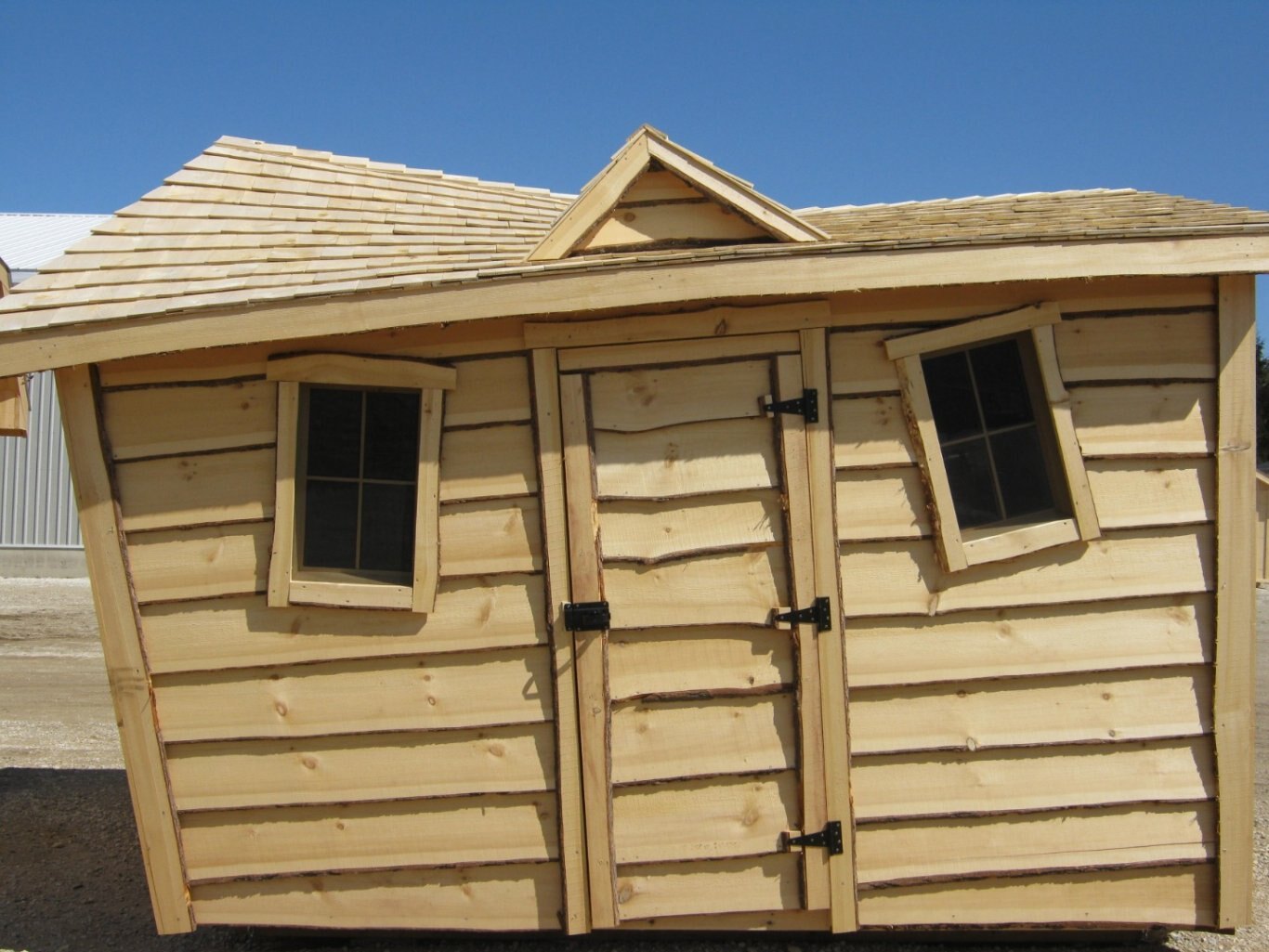 8x12 Crooked Shed | MS-8X12CROOKED | Home - Maxwell Sheds - 408065 Grey ...