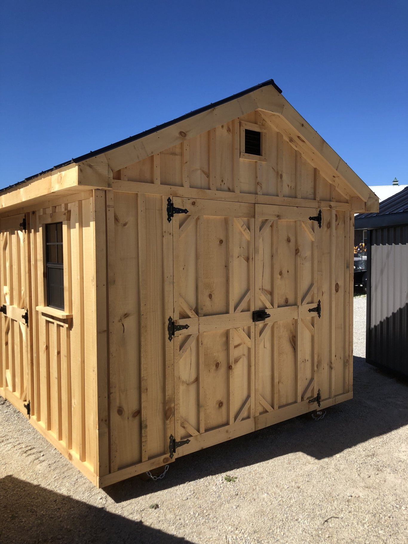 9x12 Outdoor Shed | MS-9X12SH-BLK | Home - Maxwell Sheds - 408065 Grey ...