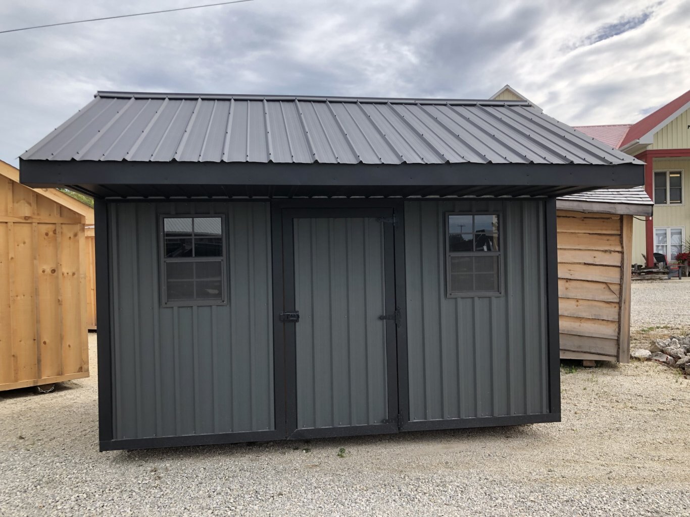 8x12 Metal Shed with 3 Foot Overhang | MS-8X12MSH-OVERHANG | Home ...