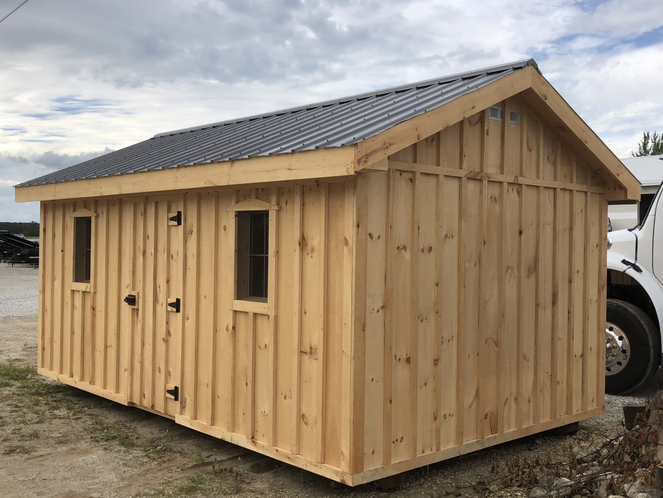 10x16 Board & Batten Shed | MS-10X16SH-CG | Home - Maxwell Sheds ...