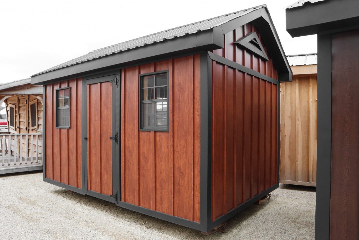 8x12 Metal Board & Batten Shed | JS-8X12SH-426-FRONTIER | Home ...