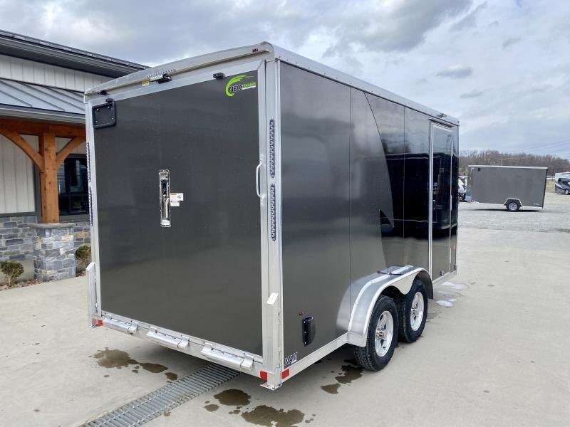 2024 7.5X14 CARGO TRAILER, TANDEM AXLE, REAR RAMP, ALUMINUM, 78", RAMP ...