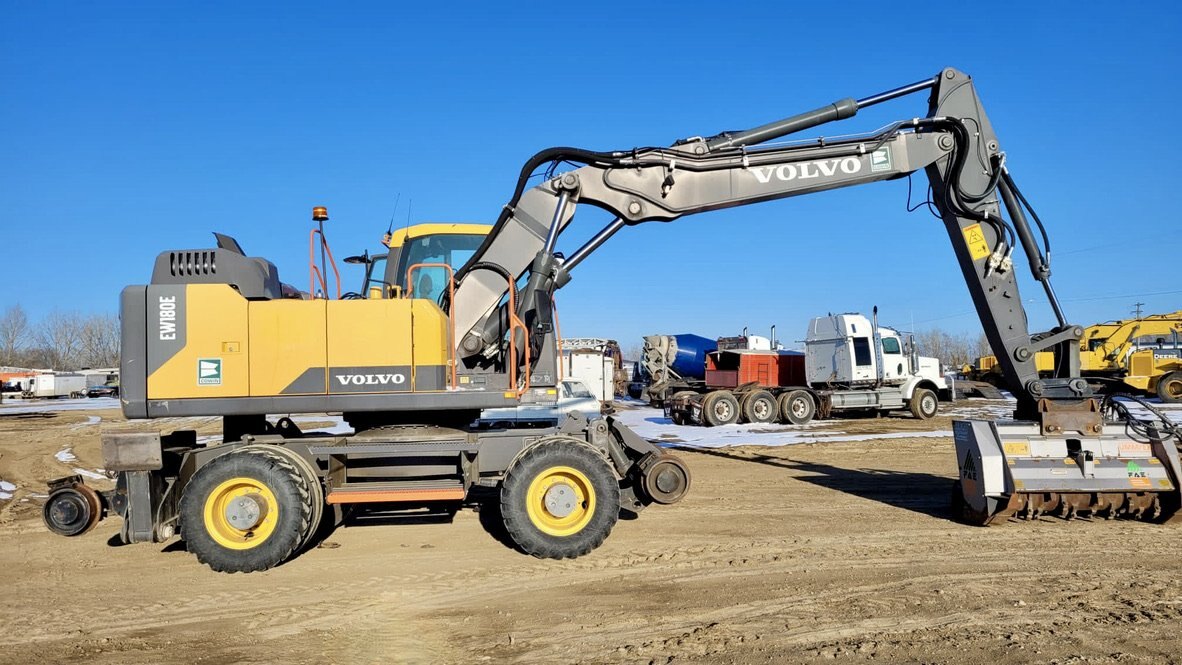2017 Volvo EW180E Diversified Mobile Hi Rail Excavator | JRLFVOLVO ...