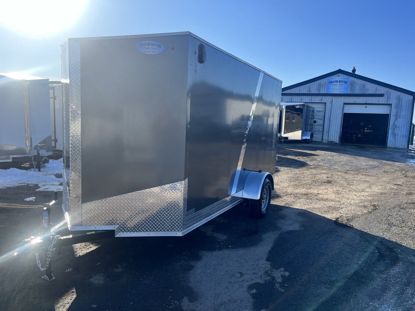 6x12 6.6 INT Height Single Axle Enclosed cargo Trailer | Homepage ...