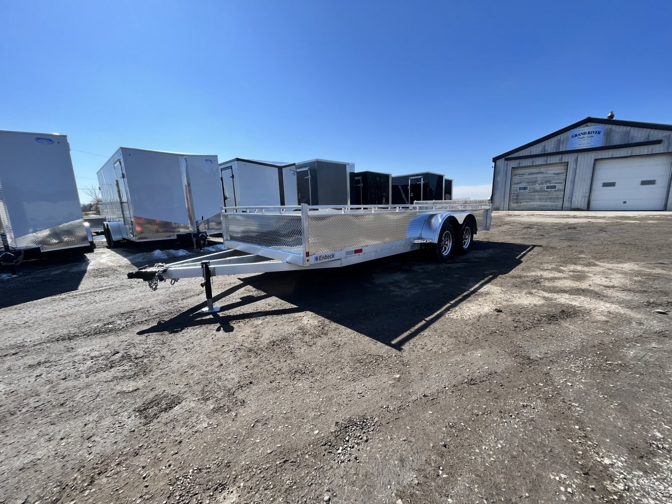 Aluminum 7x18 Tandem Axle Landscape Trailer strait rear ramp | Homepage ...