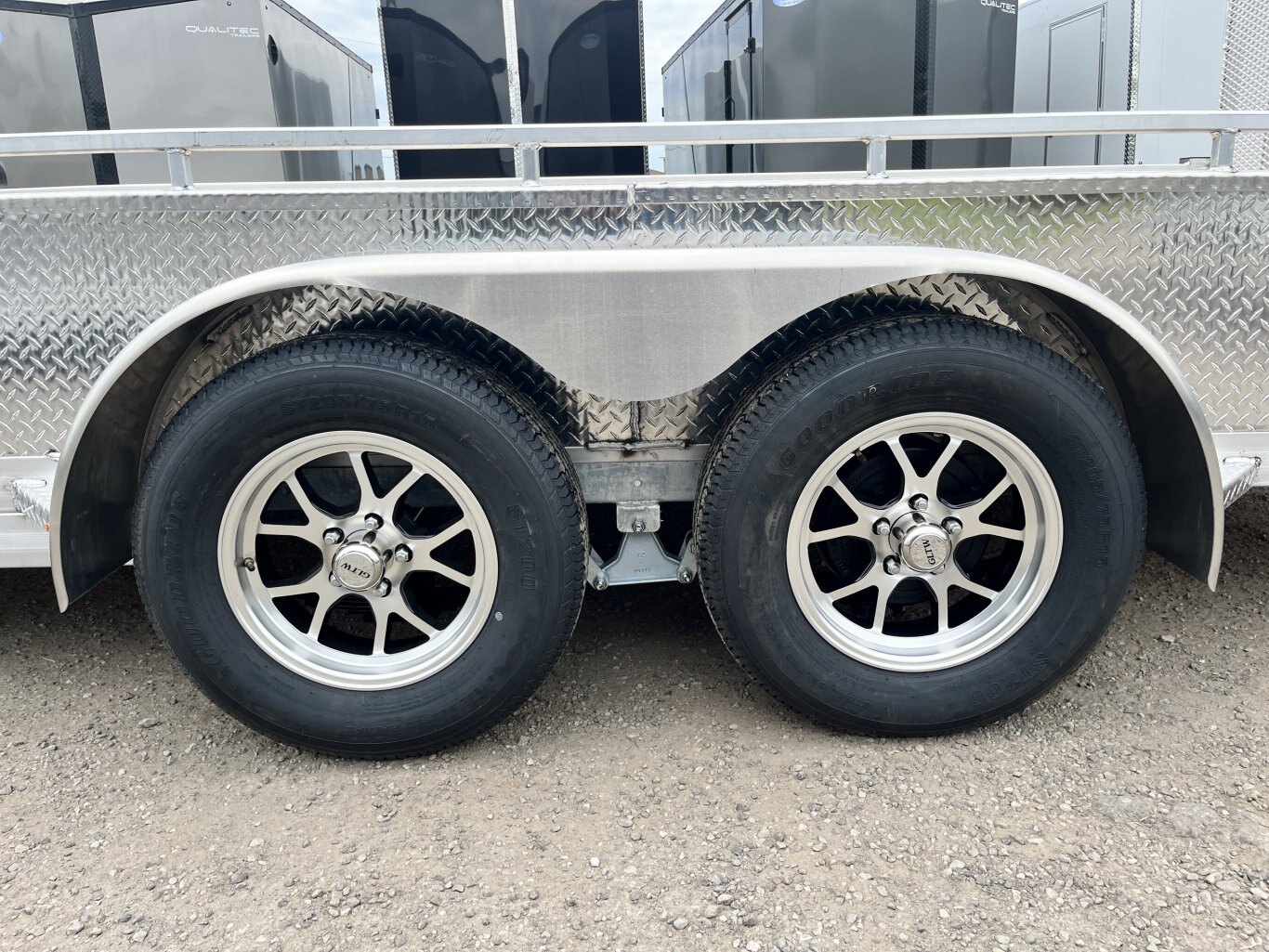Aluminum 7x18 Tandem Axle Landscape Trailer strait rear ramp | Homepage ...