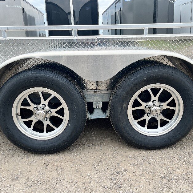 Aluminum 6x12 strait gate Tandem Axle Landscape Utility Trailer
