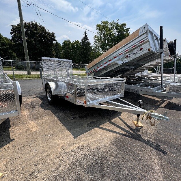 Aluminum 5x10 strait gate single Axle Utility Trailer | Home ...