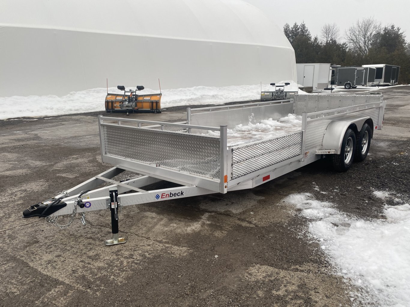ENBECK 18\' DOUBLE SIDE LOAD TRAILER | SATT718TDSLB | Ontario Trailers ...