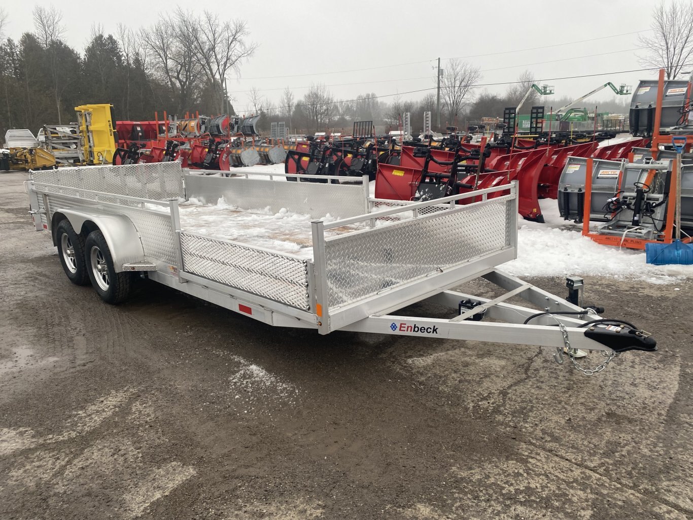ENBECK 18\' DOUBLE SIDE LOAD TRAILER | SATT718TDSLB | Ontario Trailers ...