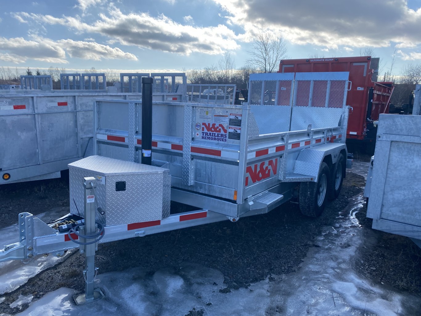 N&N 12\' 5 TON DUMP TRAILER w/ COMBO RAMPS | ID72144G10KCG | Ontario ...