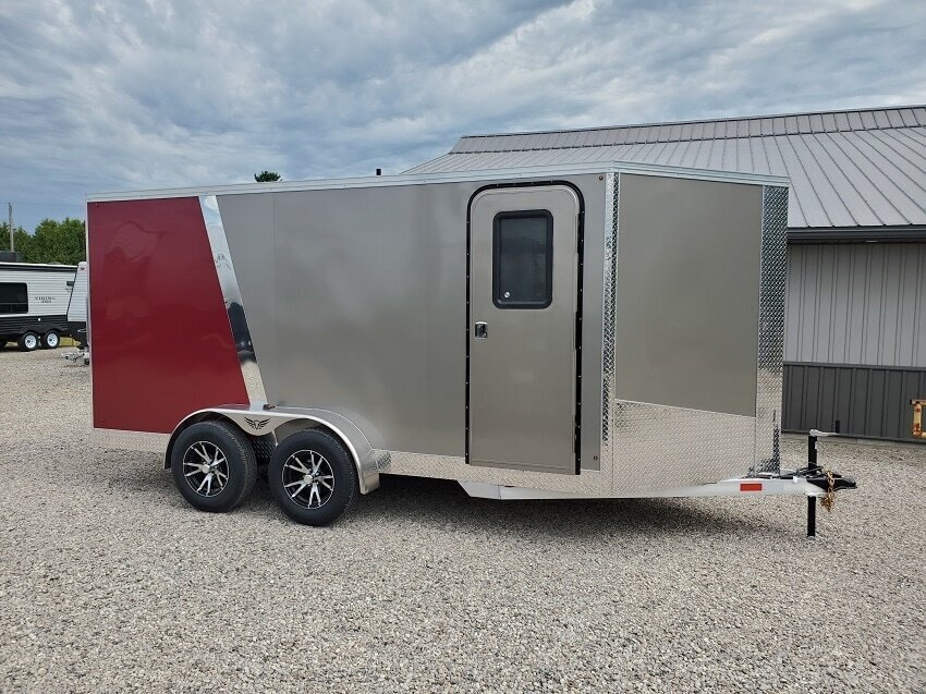 2024 Tow Tek Trailers 7x14 Tow Tek Aluminum Enclosed Cargo with Ramp ...