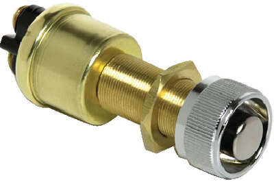 MOMENTARY PUSH BUTTON SWITCH SPST (COLE HERSEE) | 12-M612BP | Gibbons ...